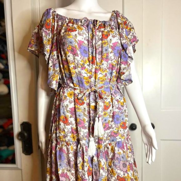 Rachel Zoe | Dresses | Nwt Rachel Zoe Purple Floral Mini Dress Size L ...